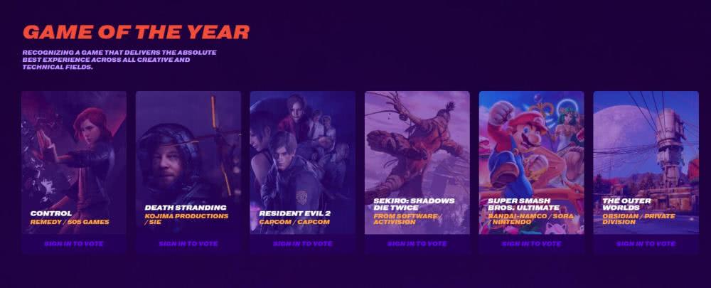 2019 TGA年度游戏入围名单公布 六款大作角逐年度最佳 | 游戏大观 | GameLook.com.cn